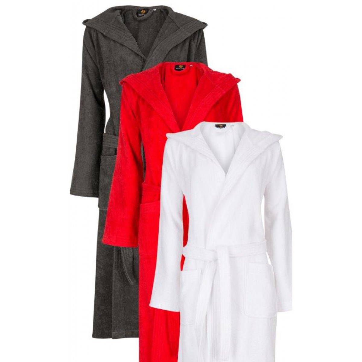 Badjas met capuchon unisex